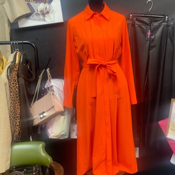 Calvin Klein | Dresses | Calvin Klein Orange Dress | Poshmark